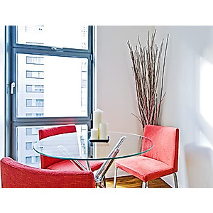 Pro Safe Glass 10 Round Tempered Clear Glass Table Top - 3/8 Thick with Flat Polish Edge