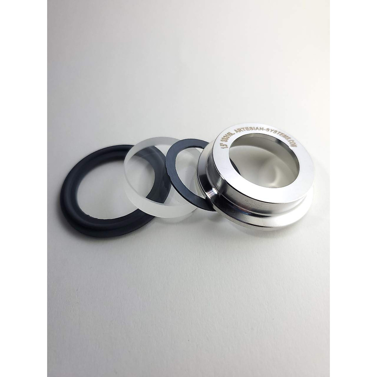 1.5" Tri Clamp End Cap Sight Glass 316 Stainless With Borosilicate Glass (1.5")