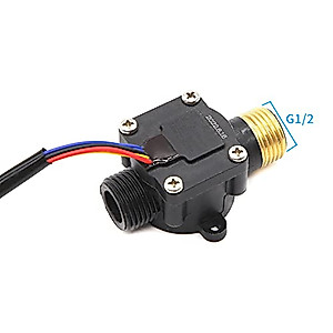 kobeIeen G1/2" Water Meter Flowmeter Counter 1-30L/min