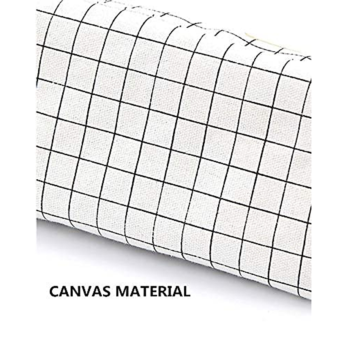 Wangyiqian Pencil Pen Case Multi Compartments Pen Bag Pouch Holder Large Capacity Square Grid Cosmetic Bags Organizer Girls Boys Adults Teen Double Window