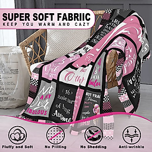 Sweet 16 Gifts for Girls, 16 Year Old Girl Gifts for Birthday, Gifts for 16 Year Old Girl, 16th Birthday Gifts for Girl, Sweet Sixteen Gifts for Girls, 16th Birthday Decorations Blanket 60"X50"
