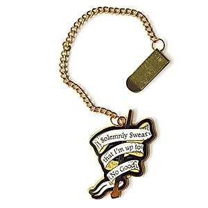 Paper House Productions Harry Potter I Solemnly Swear Enamel Charm Chain & Clip Bookmark