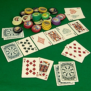 Beers & Bluffs & Blind Tiger, 2 Pack - Alcohol and Gangster 200 Denominated Poker Chip Sets & Playing Cards in Bottle Shaped Tin Case - Las Vegas Casino & Prohibition Theme Novelty Gift Box