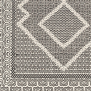 Mark&Day Wool Rugs, 6x9 Nishnabotny Cottage Dark Gray Area Rug, Grey Beige Carpet for Living Room, Bedroom or Kitchen (6' x 9')