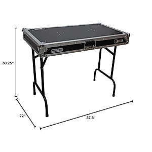 Harmony Audio HCTABLE Portable 36" Wide DJ Workstation Table 30" Height