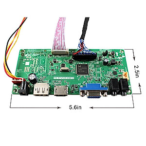 FanyiTek HDMI DP VGA Control Board for 19" 1440x900 30pin 4CCFL LVDs Screen LTM190M2-L01 HT190WGL-600 M190MWW3 R0 M190PW01 V0