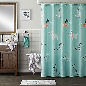 SKL Home by Saturday Knight Ltd. Scribble Pup 2 Pc Hand Towel Set, Jade