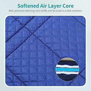 Positioning Bed Pad with Reinforced Handles,Reusable Washable Transfer Sheet for Turning, Lifting,Repositioning,45.7"X26.8" Soft Multipurpose Transfer Pad for Elderly, Incontinence,Caregiver,Blue