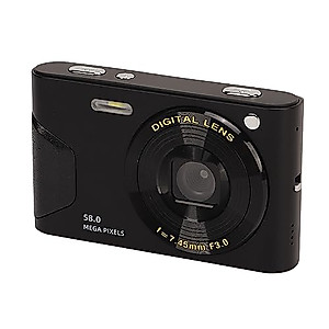 Digital Zoom Camera, Timing Photo Auto Focus Face Recognition 800mAh 4K HD Smart Camera 2.7in TFT Screen for for Picture Shooting (Black)