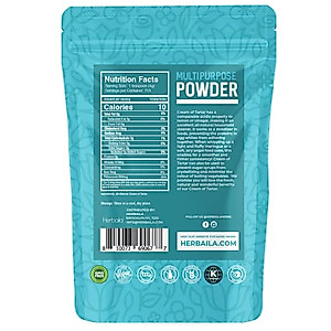 Cream of Tartar for Baking 1lb, Gluten Free, Premium All Natural Food-grade Cream of tartar bulk, natural choice tartar powder - great for meringues, bath bombs, cream of tarter 1 lb - Made in the USA