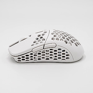 G-Wolves Hati HT-S ACE Wireless Gaming 58 gram Ultra Lightweight Honeycomb Design Mouse(White)