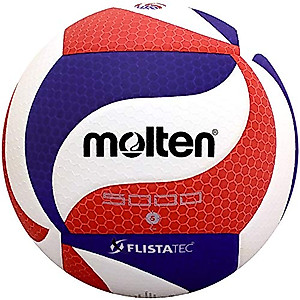 Molten FLISTATEC Volleyball - Official Volleyball of USA Volleyball, Red/White/Blue