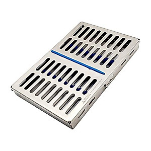 ARTMAN Instrument Cassette Rack for 5,7,10 & 20 Instruments Box Dental Instruments Organizer (for 10 Instruments)