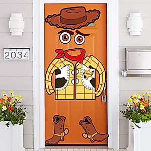 DASDSA Halloween Trunk or Treat Car Decorations Kit for SUV with Hat, Two Eyes, Neckerchief, Cow Shirt, Two Shoes