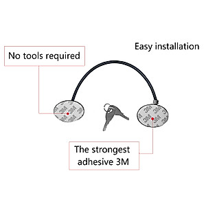 3 Pack Refrigerator Door Locks with 6 keys, File Drawer Lock, Freezer Door Lock and Child Safety Cabinet Lock by REZIPO Black