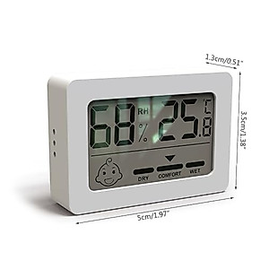 CAZSTYK Electronic Hygrometer Desk/Wall Mount Temperature Humidity Detector