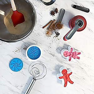 Tovolo Magnetic Nested System Cups & Spoons for Wet and Dry Ingredients, Cup Baking Set, Measuring Spoons & Cups for Cooking, Dishwasher-Safe & BPA-Free, Candy Apple Red