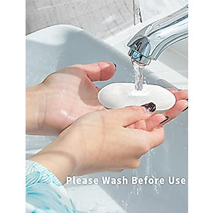 Cat Water Fountain Filters(8+8pcs), Replacement Filters for 3.2L/108oz(2L/ 67oz) Stainless Steel Pet Fountain, Dog Water Fountain, 8pcs Carbon Filters + 8pcs Sponges