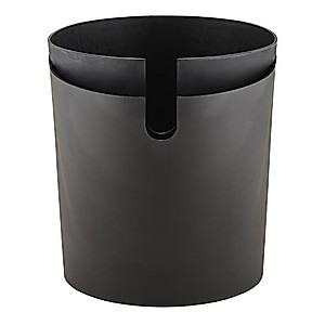 Safco Products 9929BL Cancan Deskside Recycling and Trash Can, 5-Gallon Trash Bin, Additional Slot for Paper Sheet Recycling, Black