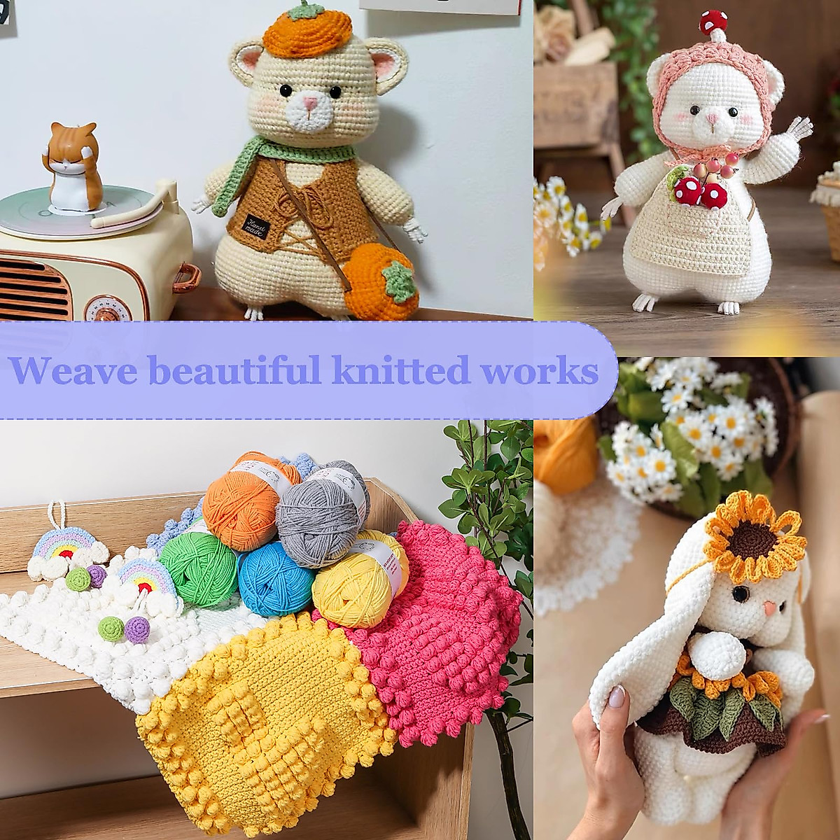 Milk Cotton Yarn,100g Yarn for Crochet,Amigurumi Yarn,Crochet Yarn for Crocheting,Cotton Yarn,Soft Yarn for Sweater,Hat,Socks,Baby Blankets(Emerald Green)