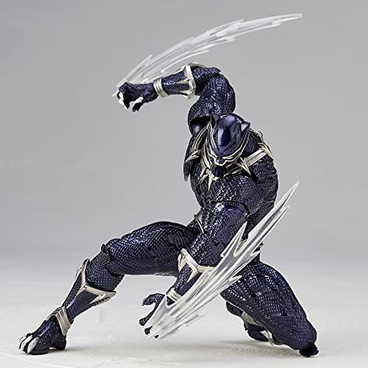 Kaiyodo Figurecomplex Amazing Yamaguchi Black Panther, Approx. 6.7 inches (170 mm), ABS & PVC Painted Action Figure, Revoltech