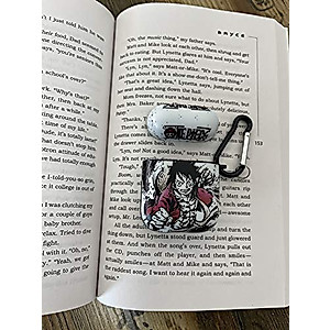 N-brand Be Applicable Case for Airpods 1&2,Cute Funny Cartoon Character TPU Cover ,(Designed for Kids Girl and Boys) (Luffy)
