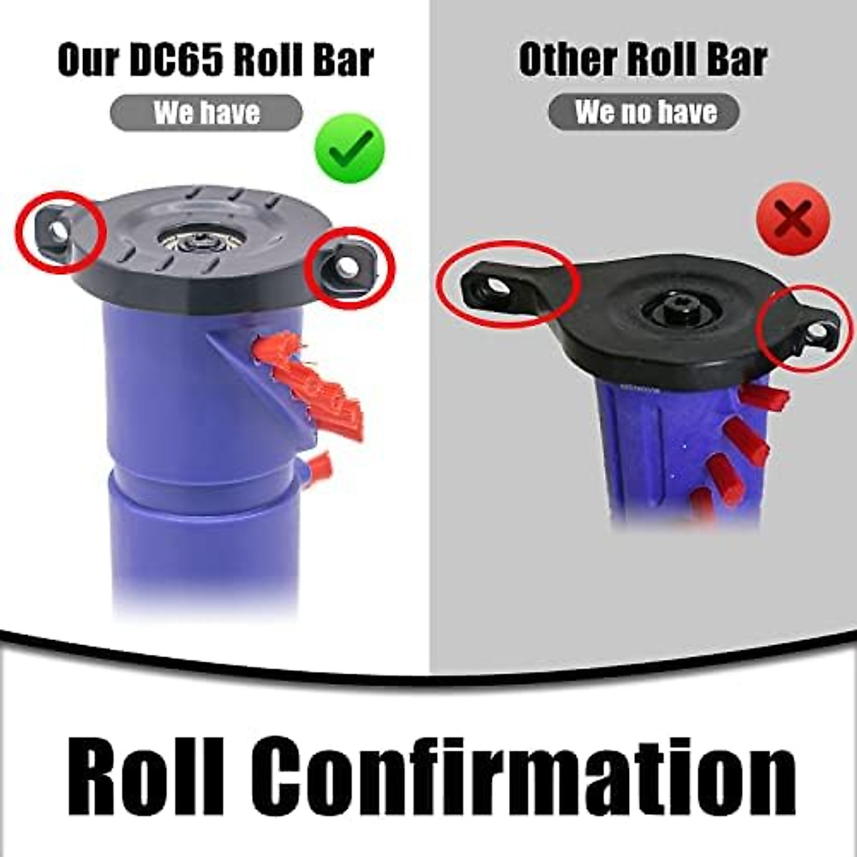 ilovelife Replacement Brush Roll Bar DC65,DC66 Brushroll Spinner Brushes Compatible with Dyson DC65, DC66 and UP-13 Vacuum Cleaner