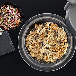 Hocane Chicken & Meat Shredder - Alternative to Bear Claws Meat Shredder - Large Size Meat Shredding Tool with Handles and Non-Skid Base Suitable for Pulled Pork,Beef and Chicken, Black