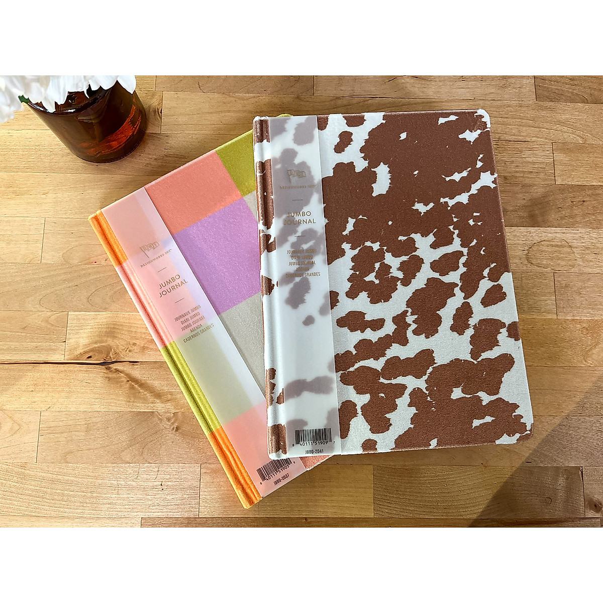 DesignWorks Ink CHECK - JUMBO VELVET JOURNAL