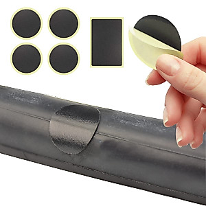 EDIONS Bike Inner Tube Patch Kits, Bicycle Tire Repair Kit with Glueless Self-Adhesive Patches, Vulcanizing Patches, Metal Rasp, Portable Storage Box for Bicycle, Motorcycle, Inflatable Rubber (Set 2)