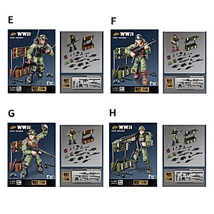 YEIBOBO ! Army Men Set Military Action Figures Mini Soldier Model Toys (WWII US Army XJ-9921)