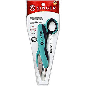 SINGER 00564 ProSeries Thread Snips, 5-Inch,Teal