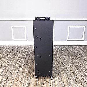 FixtureDisplays® Metal Book Cart Rooling Book Truck Library Book Cart Wheels Pew Cart Book Trolley 11241-L-NF