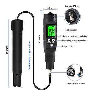 RCYAGO Smart Bluetooth Dissolved Oxygen Meter