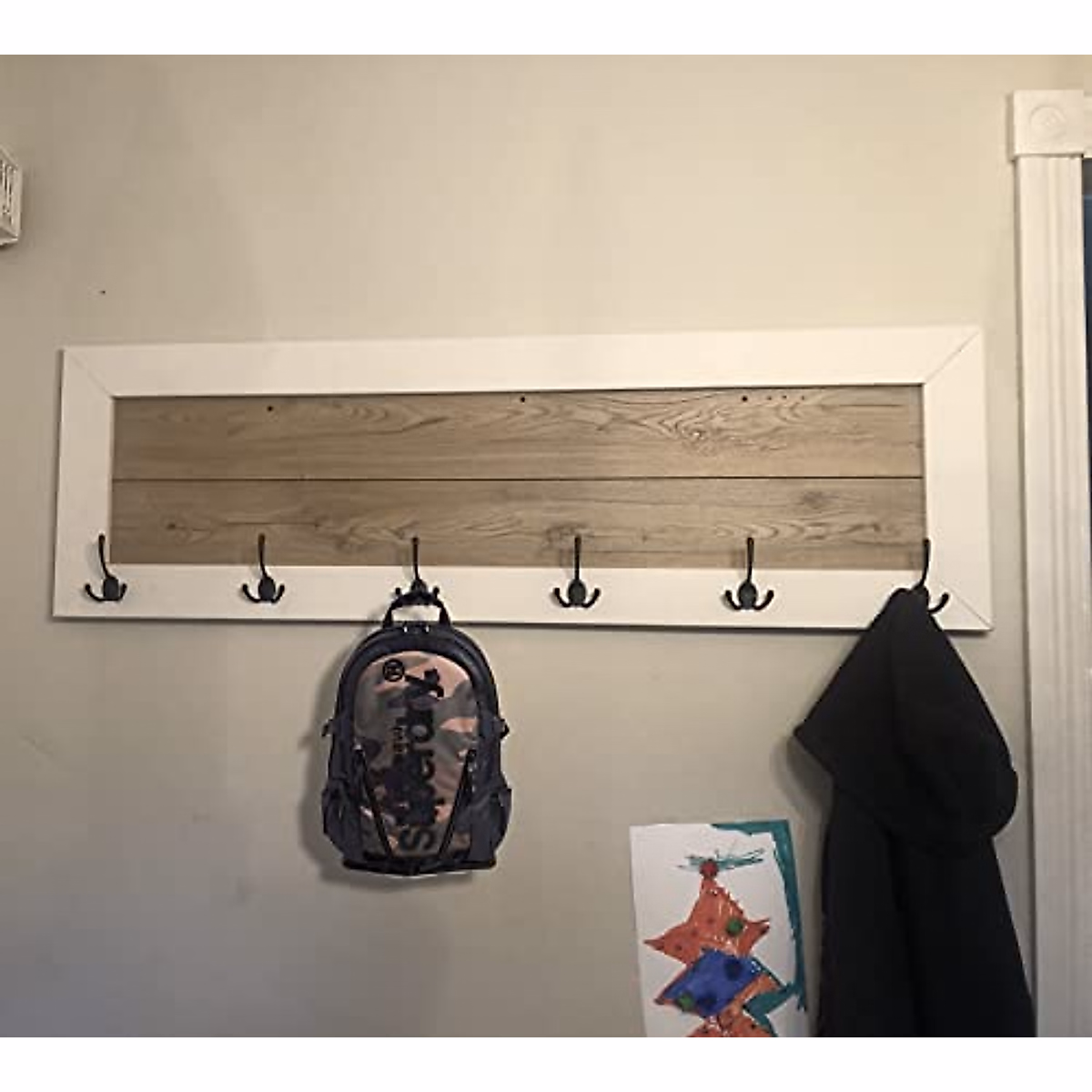 12 Pack Coat Hooks, Heavy Duty Wall Hooks with Screws Wall Mounted Robe Hooks Utility Hooks for Coat, Scarf, Bag, Towel, Key, Cap, Cup, Hat (Black)