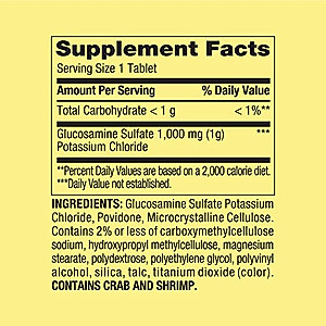Elevate Joint Comfort with Spring Valley's 1,000 mg Glucosamine Tablets. Includes Luall Fridge Magnet + Spring Valley Glucosamine (Glucosamine Sulfate Potassium Chloride 200 Count)