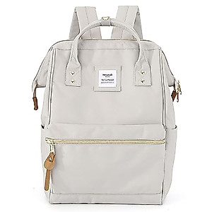 himawari Travel Backpack with USB Charging Port 15.6 Inch Doctor Work Bag laptop backpack for Women&Me(9001- Light Grey23#)