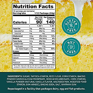 Judee's Yellow Cake Mix 10 oz - Baking Supplies - Super Moist and Rich - Great Pantry Essential - 100% Non-GMO, Gluten-Free and Nut-Free - Use for Baking and Decorating