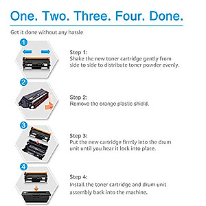 7Magic Compatible Toner-Cartridge Replacement for Brother TN760 TN730 TN-760 TN-730 for DCP-L2550DW HL-L2350DW HL-L2370DW HL-L2370DWXL HL-L2370DW HL-L2390DW HL-L2395DW MFC-L2710DW (Black)