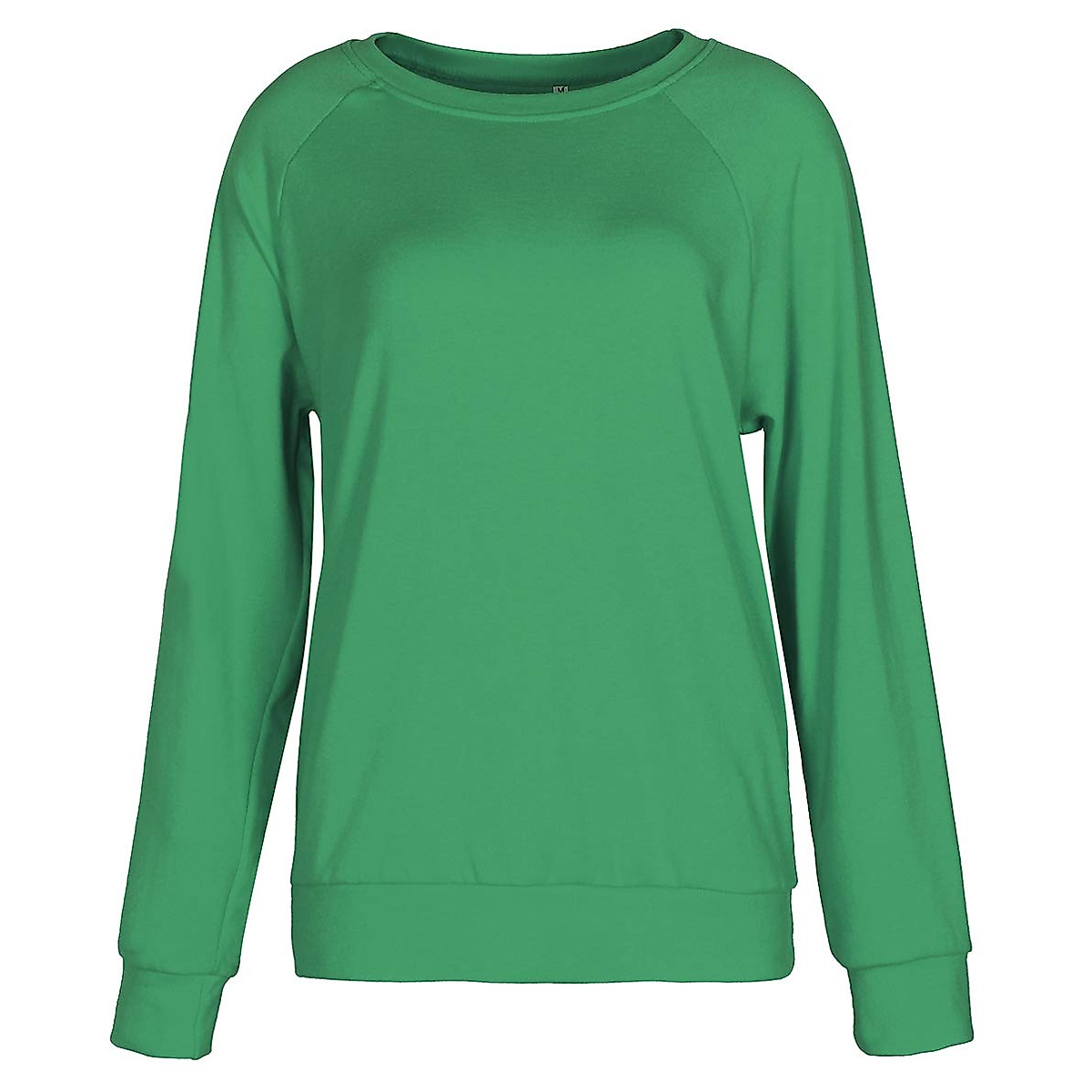 Roselux Women's Crewneck Raglan Long Sleeves Shirts Soft Comfy Casual Sweatshirts ST Patrick's Day Tops Green XL