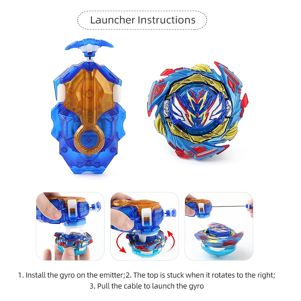 Battling Tops Burst Battle B-187 Savior Valkyrie.Sh-7 Gyro Toys for Kids with Launcher (B-187)