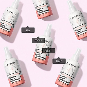 FoxyBae Leave In Conditioner Spray - with Biotin - Hair Detangler for Dryness & Damage - Hydrating, Conditioning, Detangling - Flaminglow - 8 Fl Oz