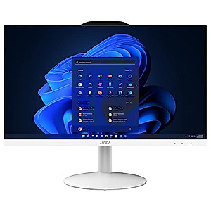 MSI PRO AP242 AIO Desktop, 23.8" FHD IPS-Grade LED, Intel Core i7-12700, 16GB Memory, 500GB SSD, WiFi 6, BT 5.1, White, Windows 11 Home (12M-057US)