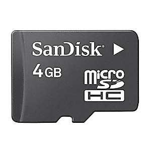 Sandisk 4GB MicroSDHC Memory Card with SD Adapter