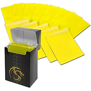BCW 80 Deck Guard Double Matte Sleeves - Yellow