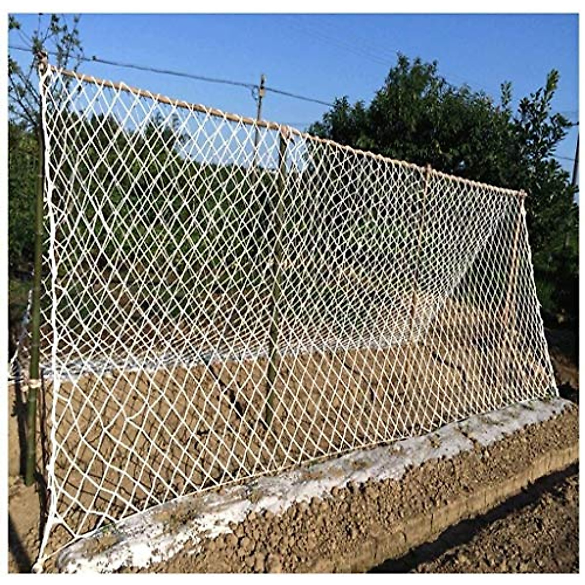 Ynet Child Safety Net, Balcony Anti-Fall Net, Child Climbing Net, Outdoor Stairs Fence Net, White Nylon Rope Decorative Net, Cargo Net, Construction Net, Car Net, 1x5m (Size : 102m(33x5ft))
