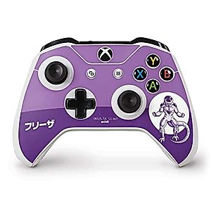 Skinit Decal Gaming Skin Compatible with Xbox One S Controller - Officially Licensed Dragon Ball Z Frieza Monochrome Design