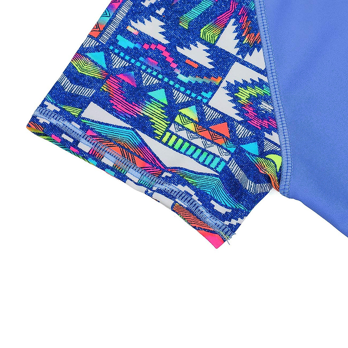 Dayu Boys Girls Swimsuit UPF 50+ UV Two Piece Short Sleeve Swimwear Rash Guard Sets, Purple, 12-14