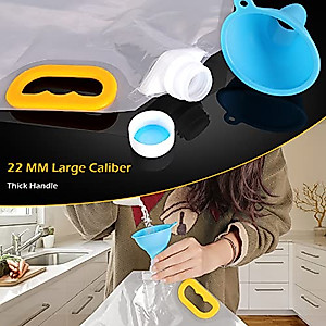 1.5L Grain Moisture-proof Sealed Bag, 10 Pcs Reusable Transparent Grain Storage Suction Bagswith Funnel, Resealable Airtight Smell Proof Packaging Baggies for Multipurpose Food Storage