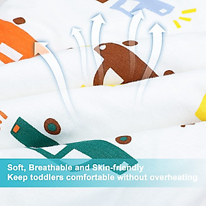 MOEMOE BABY Toddler Sleeping Sack, Cotton Sleep Sack with Feet, 2.5 Tog Wearable Blanket Baby, Winter Sleep Sack with Legs for Baby Boys and Girls